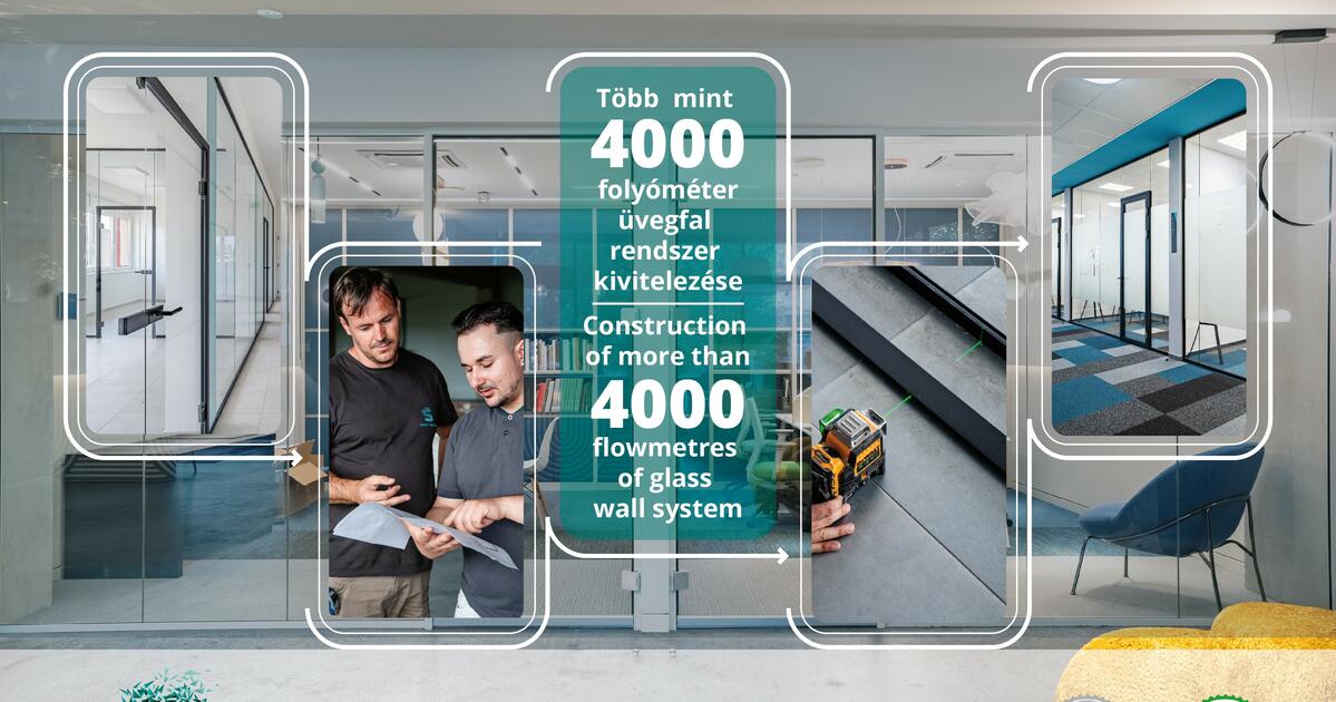 2024 főbb eseményei: 2. Több mint 4000 folyóméter üvegfal rendszer ...